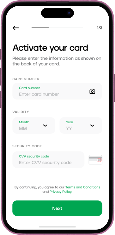 Pink Glitter Edition Maya Card